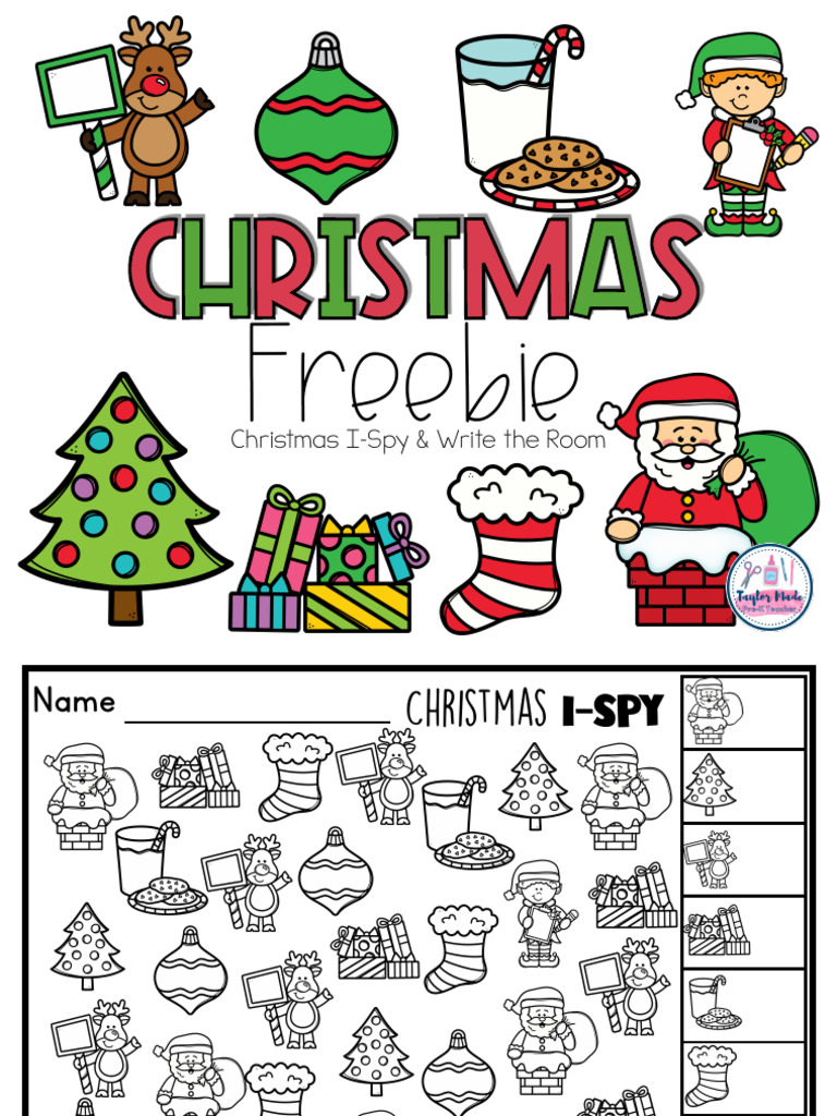 ChristmasFREEBIEISpyWritetheRoom 1 | PDF