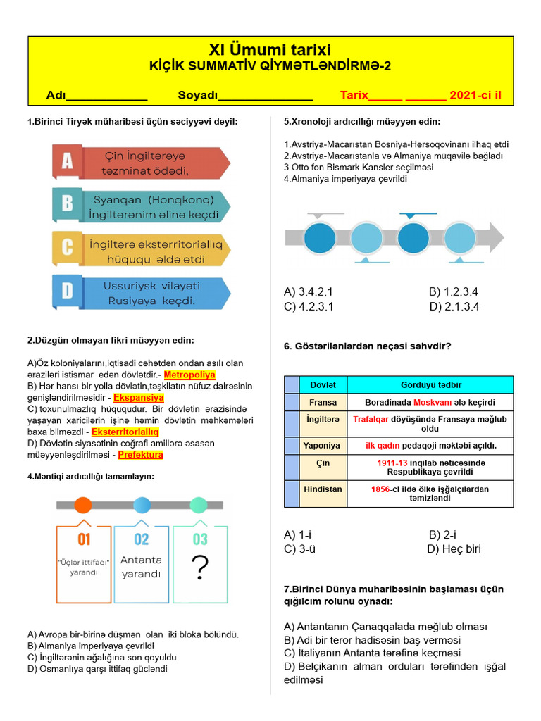 11 Üm Tarix KSQ 2 | PDF