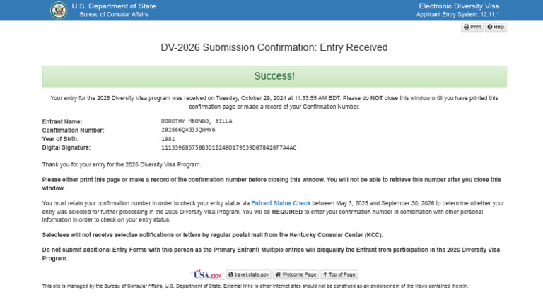 Electronic Diversity Visa Program 6 | PDF | Immigration | Human Migration