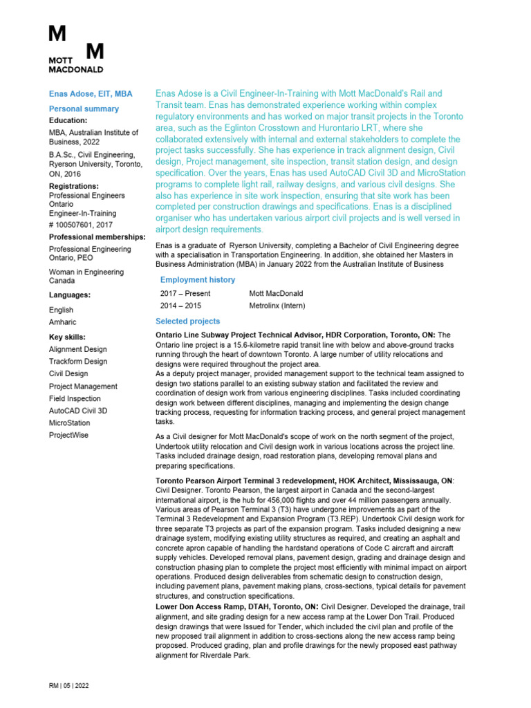 Enas Adose CV_2022-09_23 | PDF