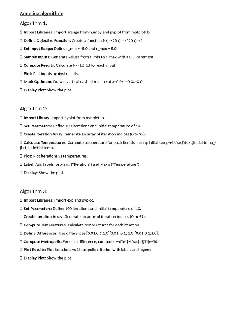 Anneling Algorithm | PDF