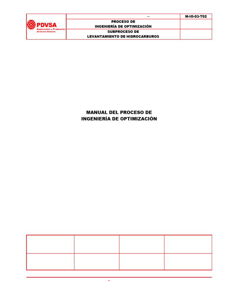 M-IO-03-T02 Arranque Cavidad Progresiva REV | PDF