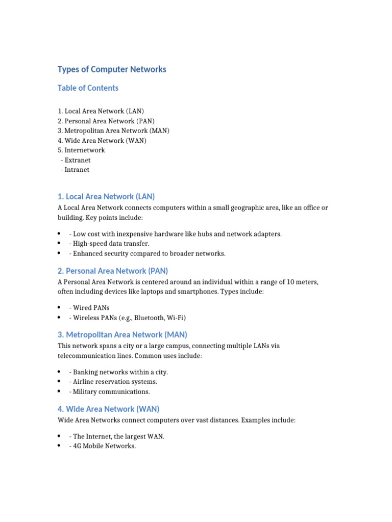 Edited With Steps Types of Network and Internetwork | PDF | Computer ...