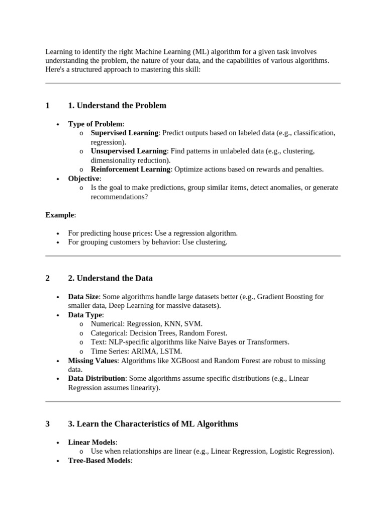 Learning to identify the right Machine Learning algorithm | PDF ... Learning to identify the right Machine Learning algorithm | PDF ...