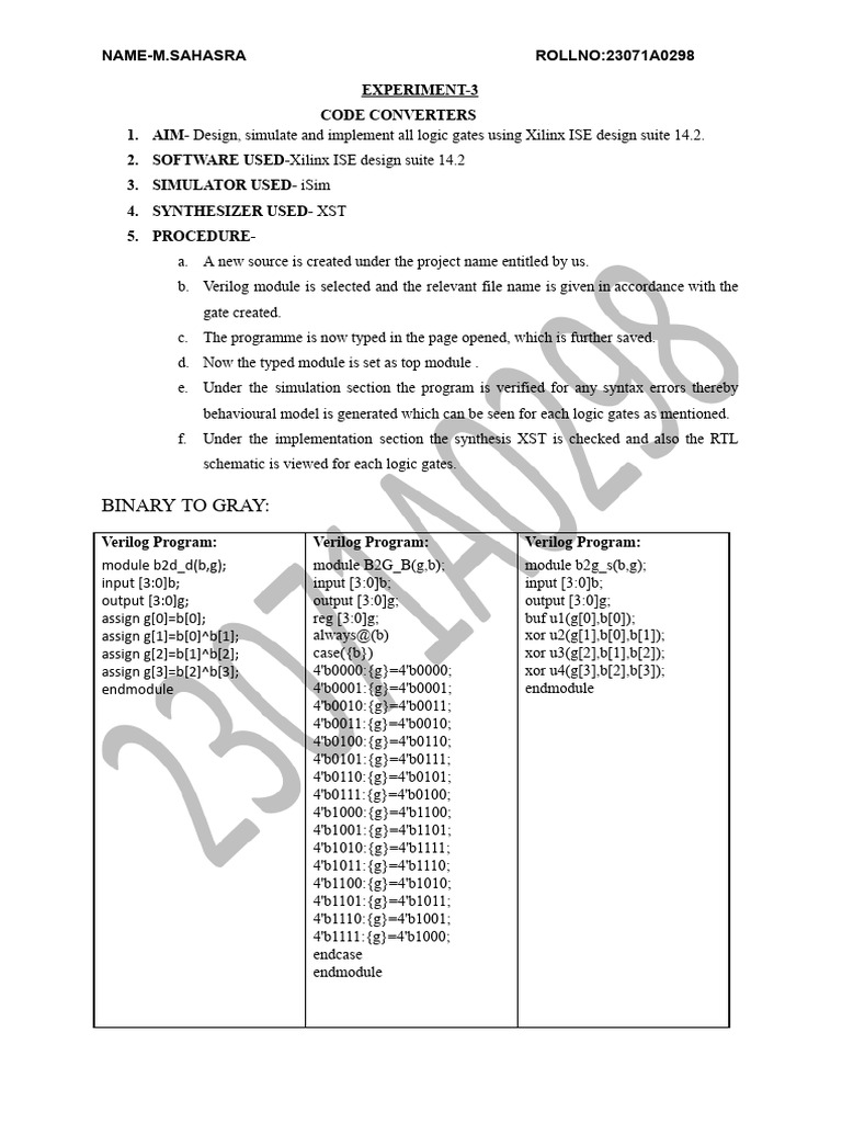 CODE CONVERTERS-1 | PDF | Electronic Design Automation | Software ...