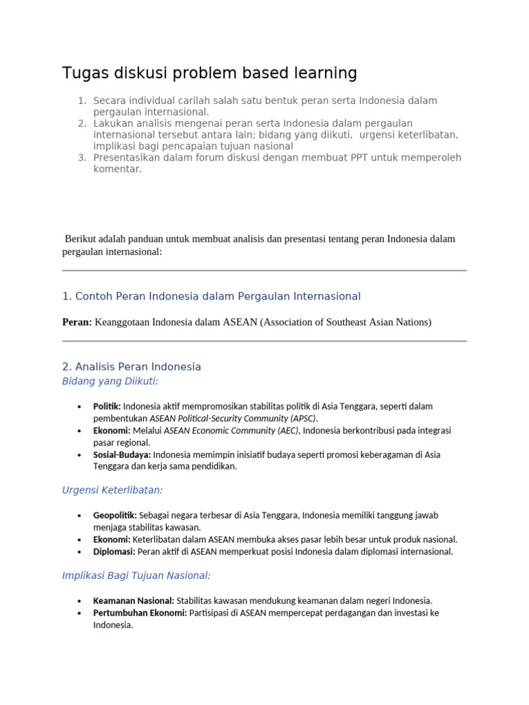 Tugas Diskusi Problem Based Learning | PDF