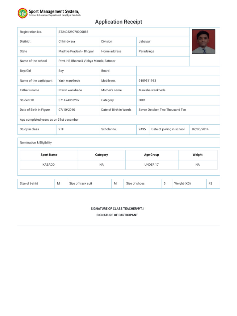 Sport Admin | PDF