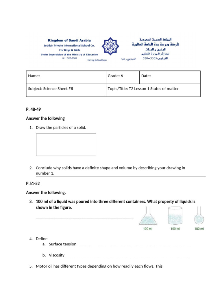 Copy of G6 Sheet #8 | PDF