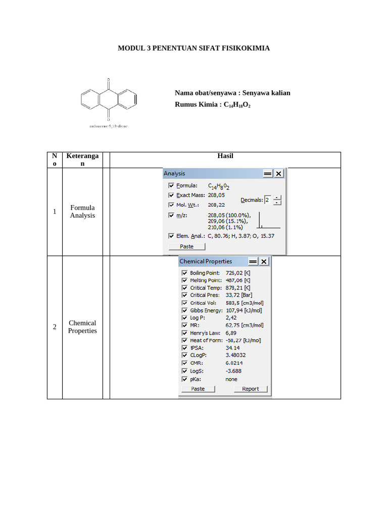 Modul 3 Penentuan Sifat Fisikokimia Ys | PDF