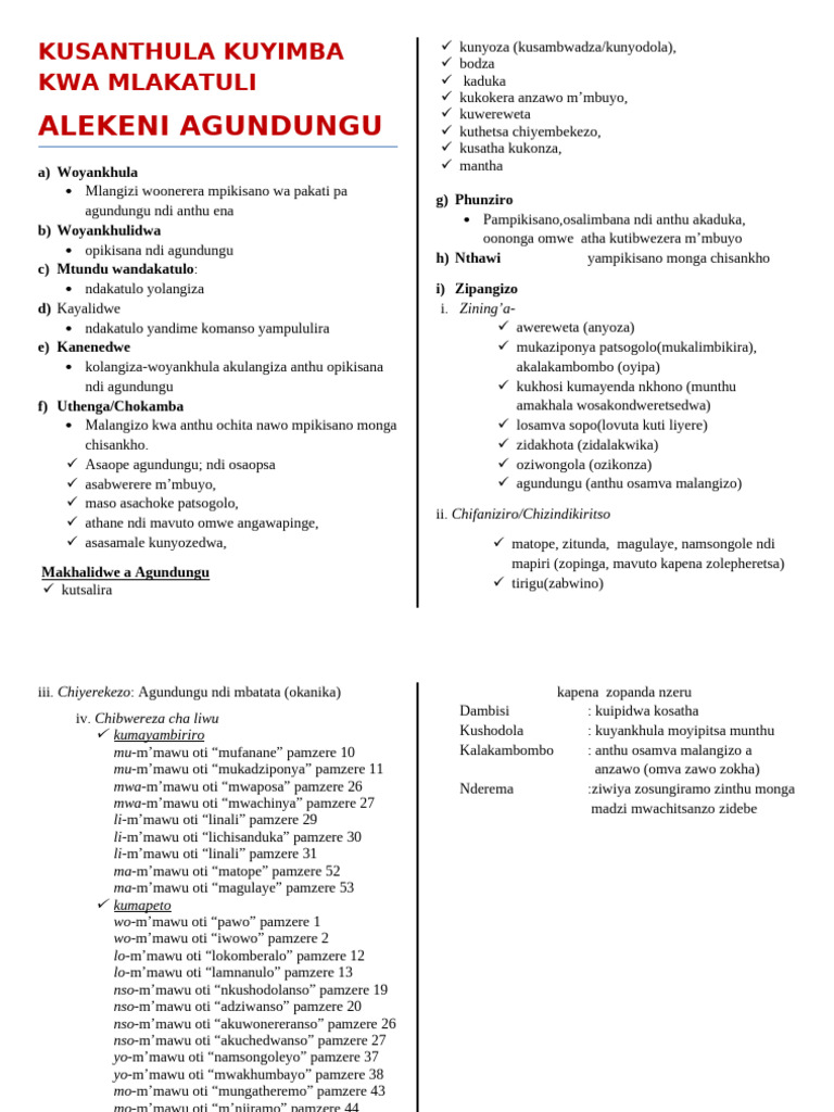 Kusanthula Kuimba Kwa Mlakatuli-Landscape | PDF