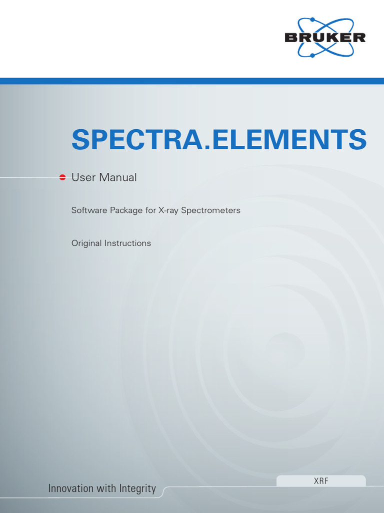 Manual del Usuario SPECTRA.ELEMENTS V1 BRUKER | PDF | Menu (Computing ...