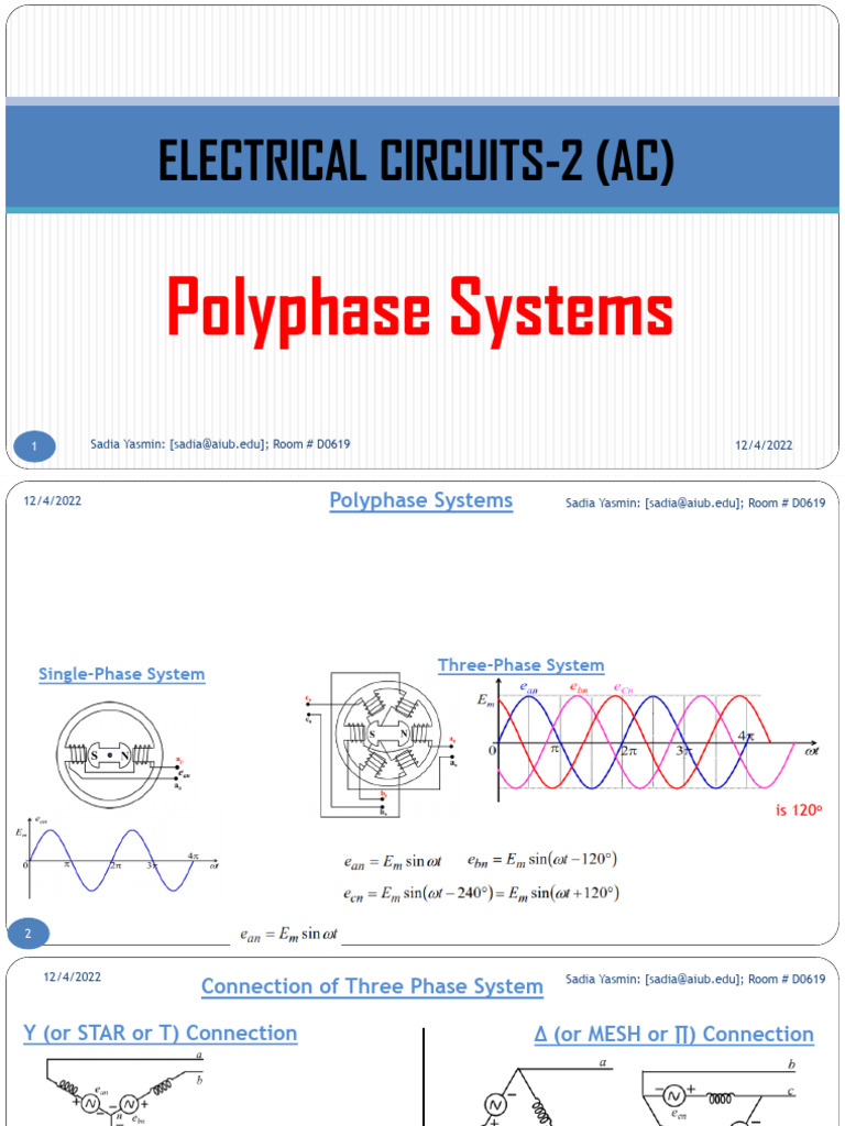03_Polyphase System | PDF | Electricity | Electromagnetism