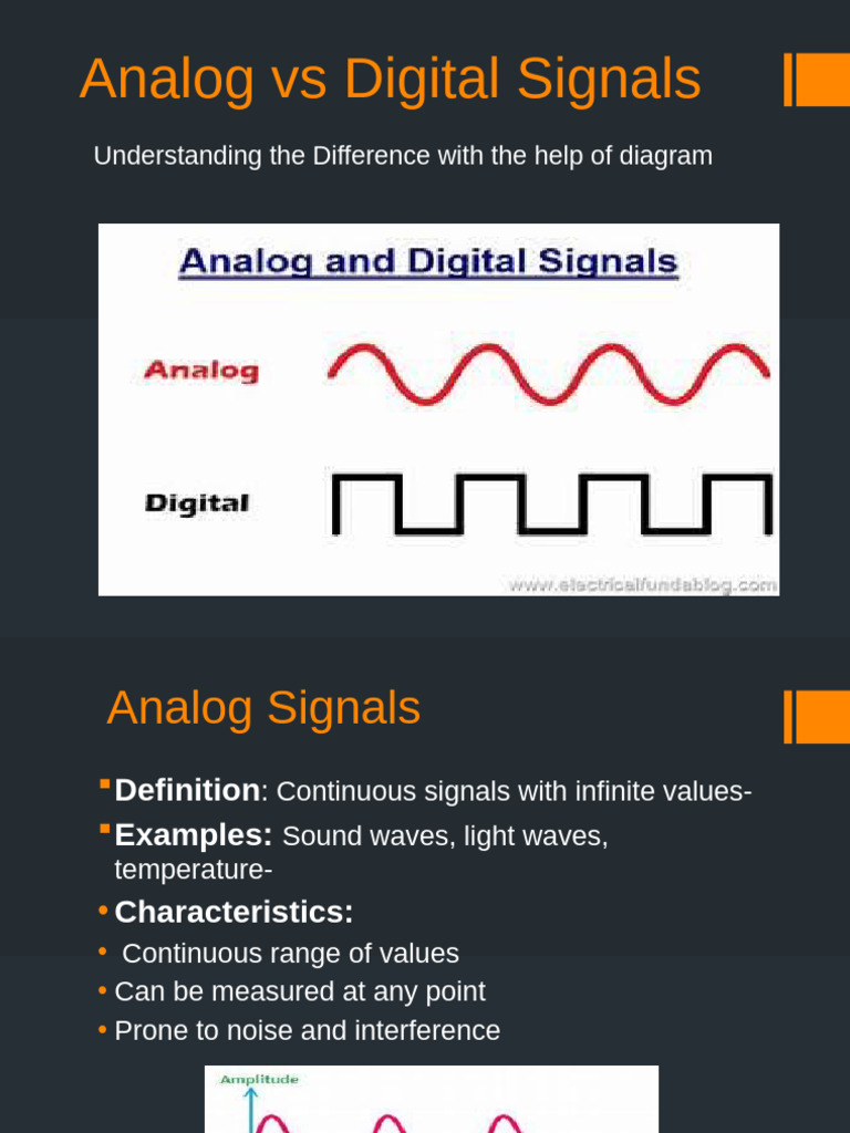 Analog vs Digital Signals Telecomuni | PDF
