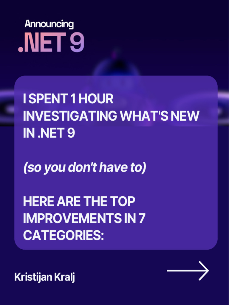 .NET 9 Top Improvements | PDF