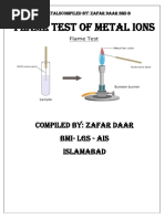 GCSE Chemistry: Gas Tests & Flame Colors | PDF