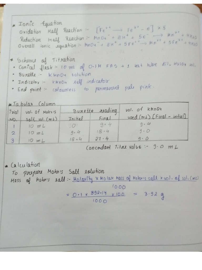 Titration 1 | PDF