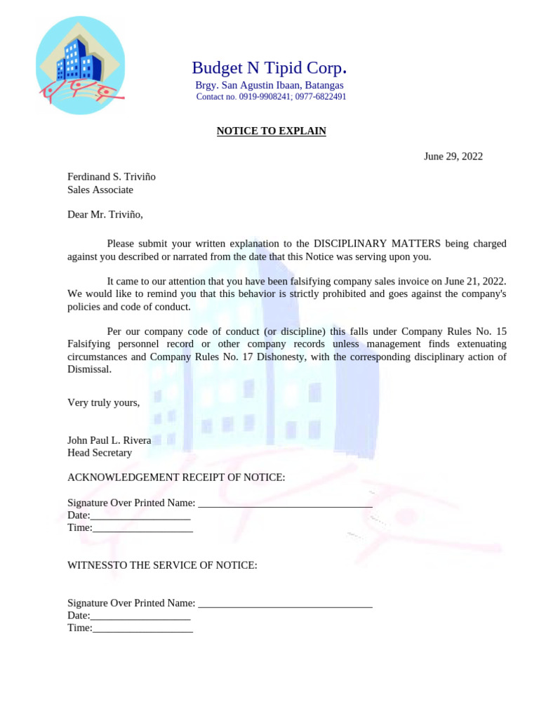 NTE Letter Ferdinand-220627 | PDF