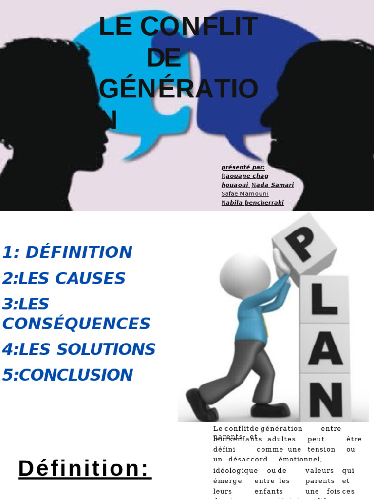 Conflit de Generations | PDF | Résolution de conflit | Psychologie sociale