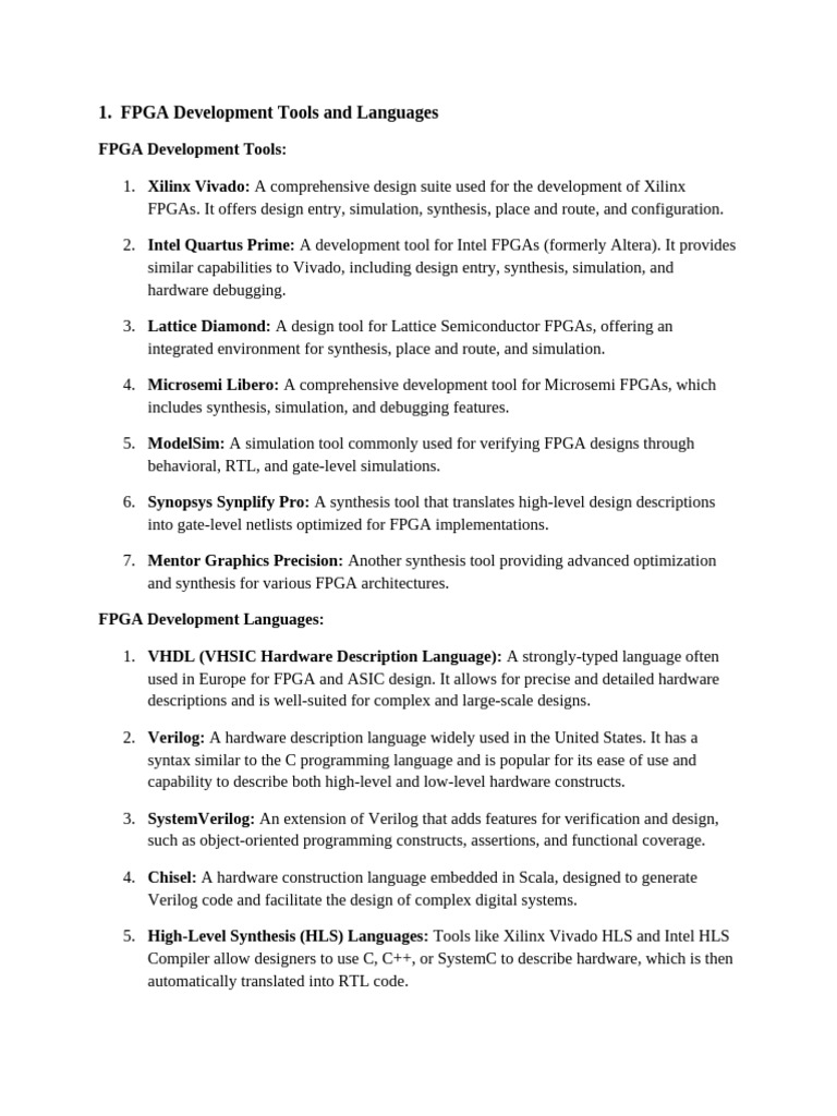 FPGAproject | PDF | Field Programmable Gate Array | Hardware Description Language