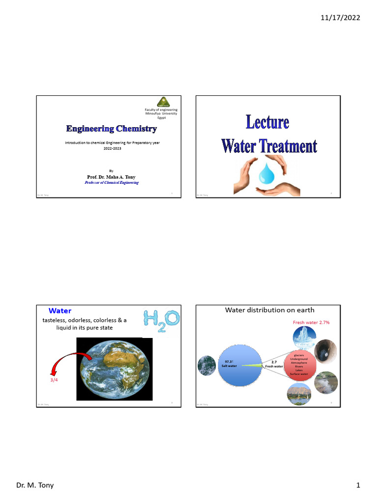 water lec | PDF | Water Purification | Ion Exchange