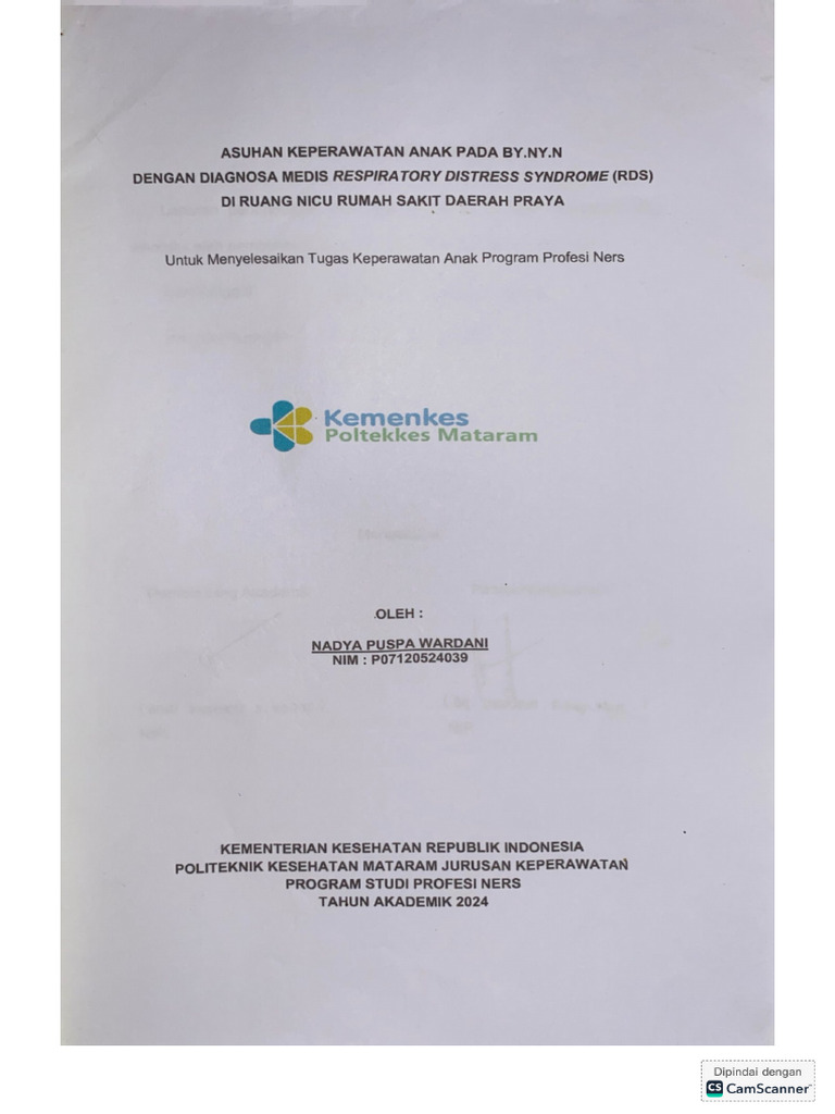 Askep RDS Pada Bayi | PDF