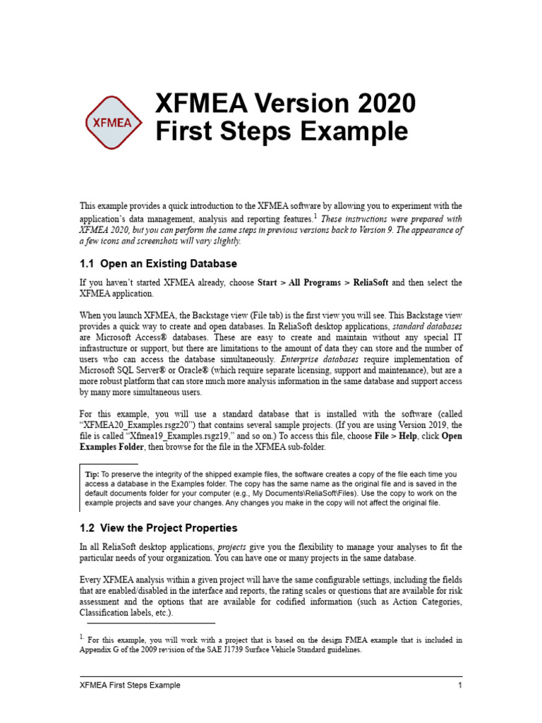 XFMEA | PDF | Databases | Computer File