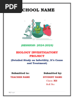Biology Investigatory Project | PDF | Infertility | Assisted ...