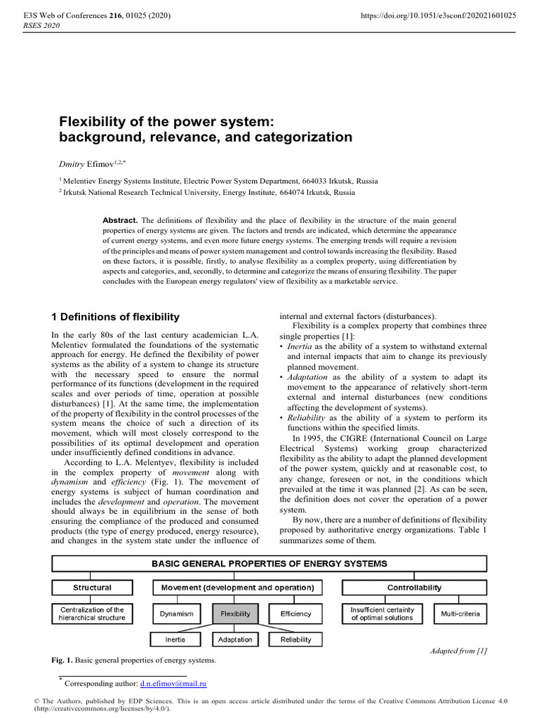 Power System Flexibility: Trends & Definitions | PDF | International ...
