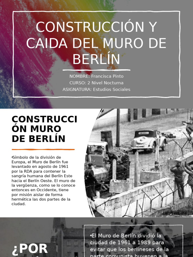 Construccion y Caida Del Muro de Berlin | PDF | muro de Berlín ...