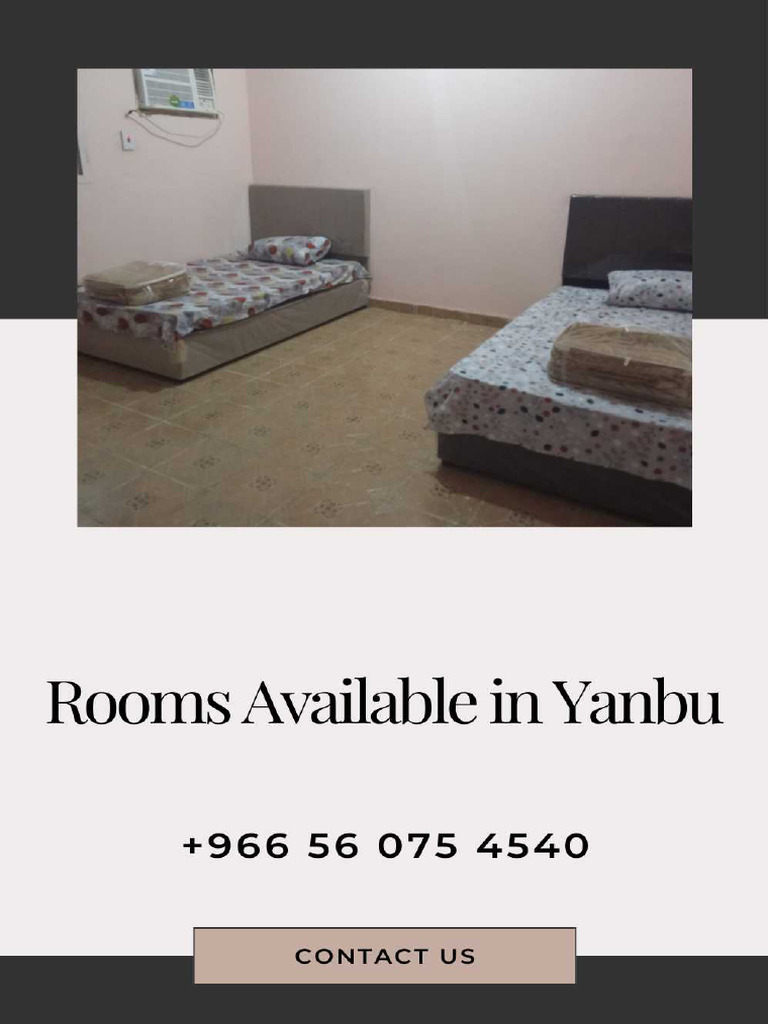 Best Cheapest Rooms For Rent in Yanbu Available Urgent | PDF