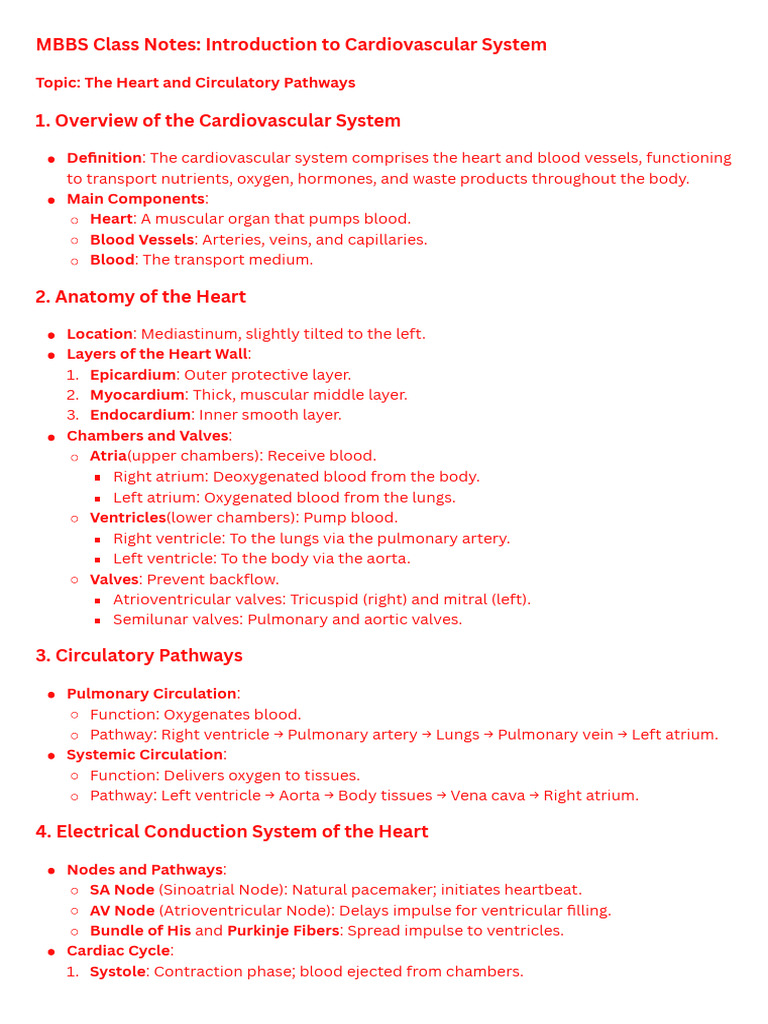 mbbs short syllabus | PDF | Heart | Heart Valve