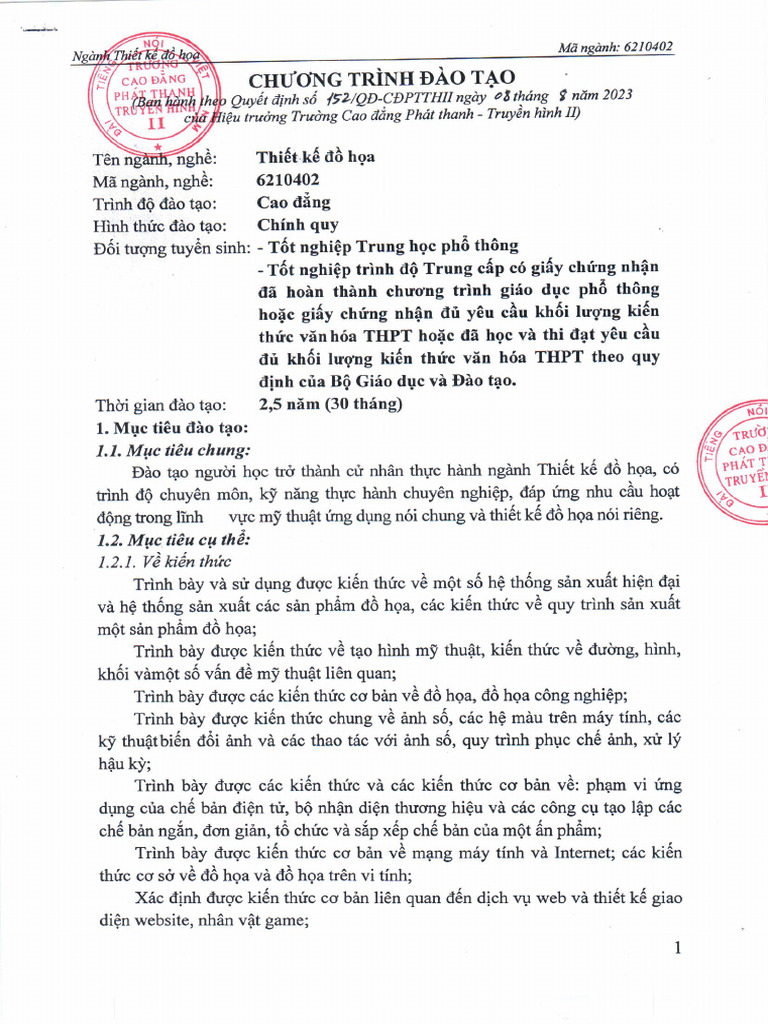 Final CTDT TKDH 2023 | PDF