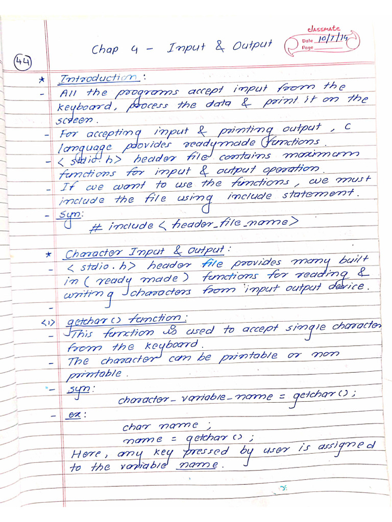 CHAP 2- FORMATTED INPUT AND OUTPUT | PDF