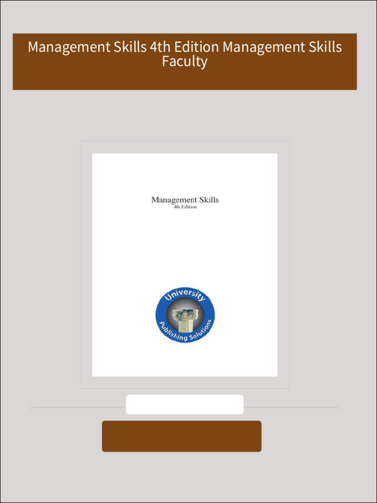 Buy ebook Management Skills 4th Edition Management Skills Faculty cheap ... Buy ebook Management Skills 4th Edition Management Skills Faculty cheap ...