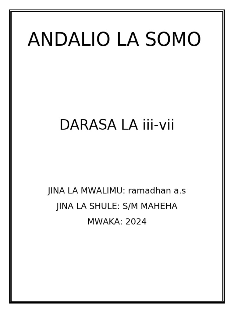 Andalio La Somo | PDF