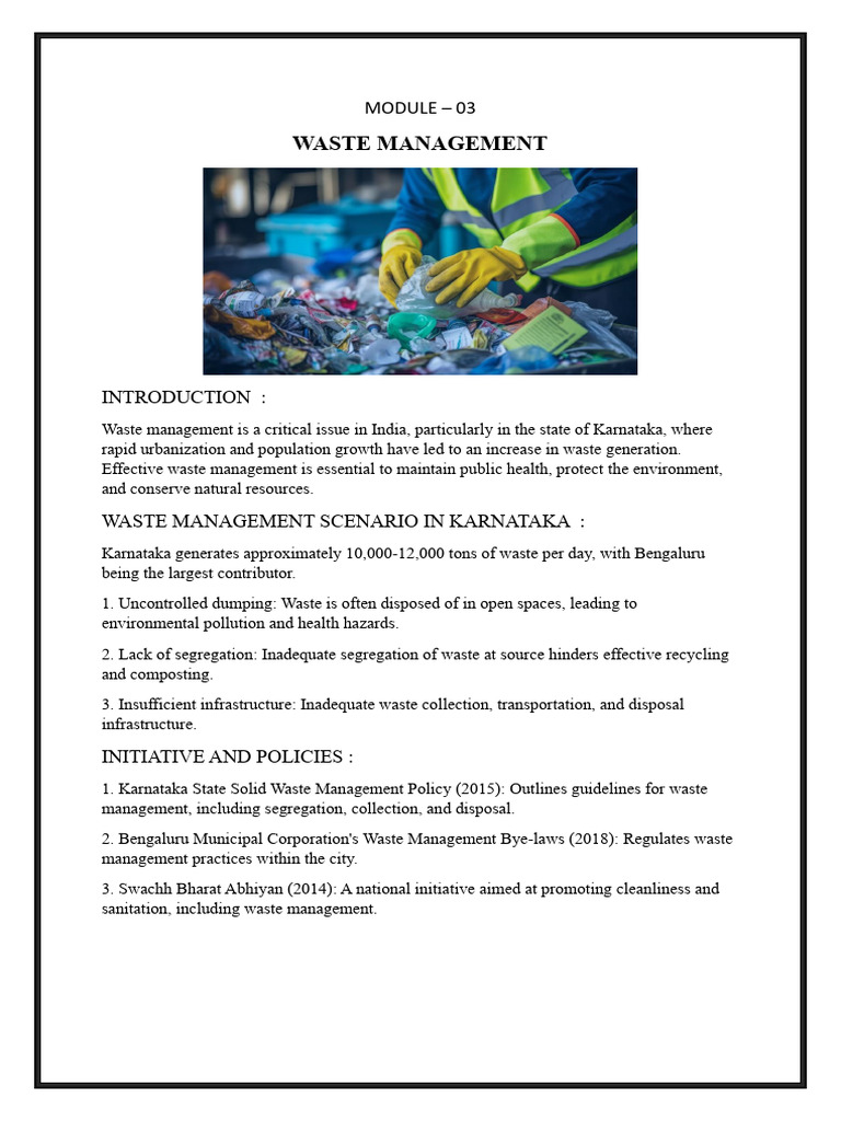 Waste Management | PDF | Waste Management | Infrastructure