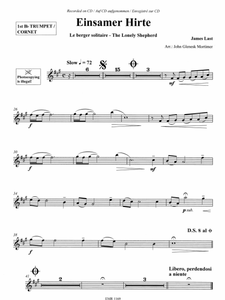 Einsamer Hirte 1 TROMBA | PDF