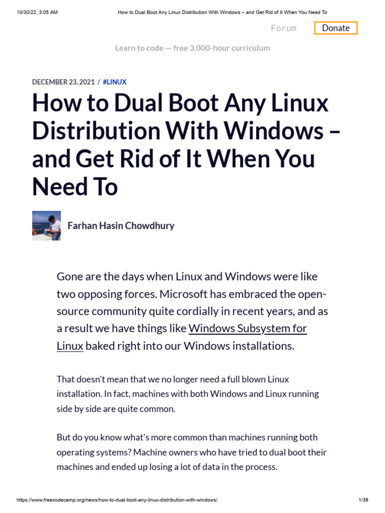 How to Dual Boot Any Linux Distribution With Windows – and Get Rid of ...
