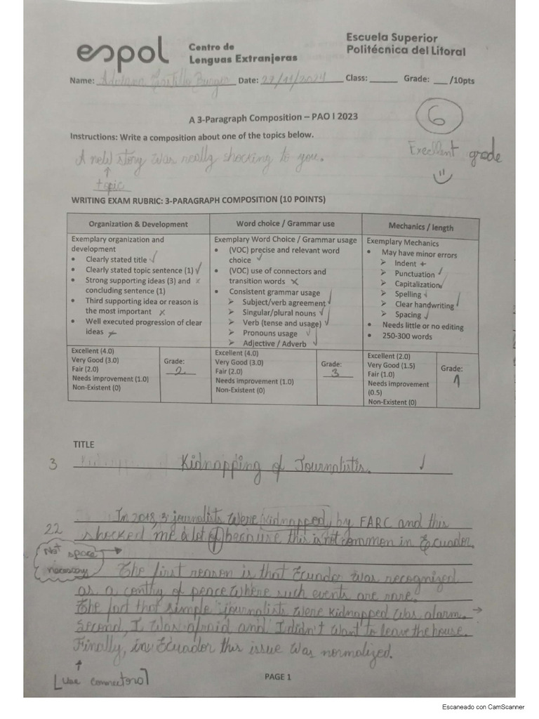 Draft and Final_Paragraph Composition (1) | PDF