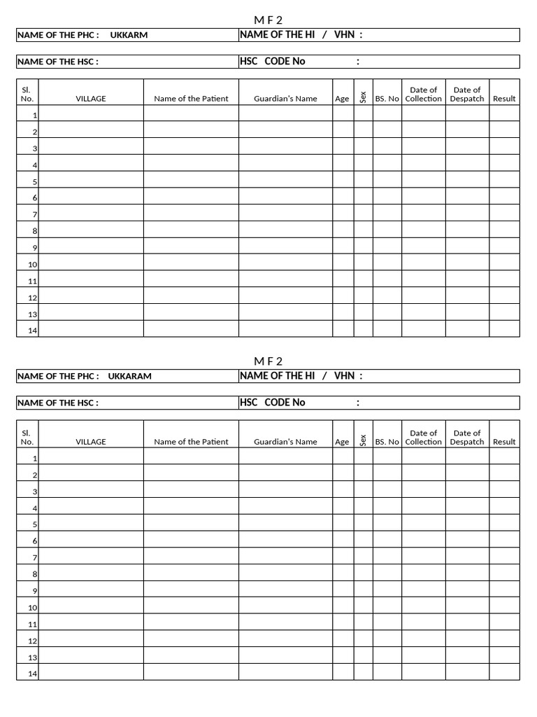 Mf2 Form New Jeevanantham | PDF