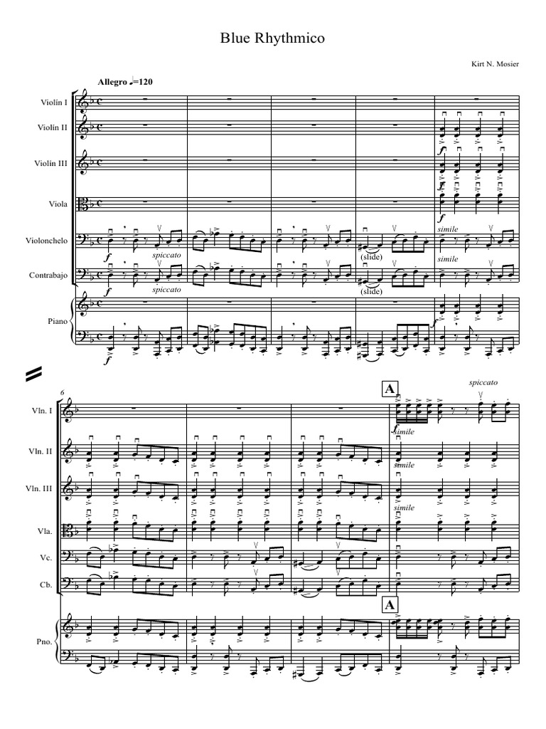 Blue Rhythmico - Partitura Completa | PDF