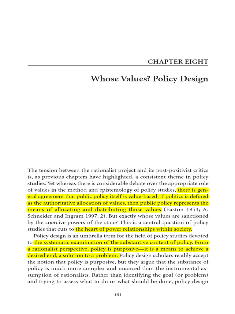 Whose Value Policy Design | PDF | Policy | Rationality