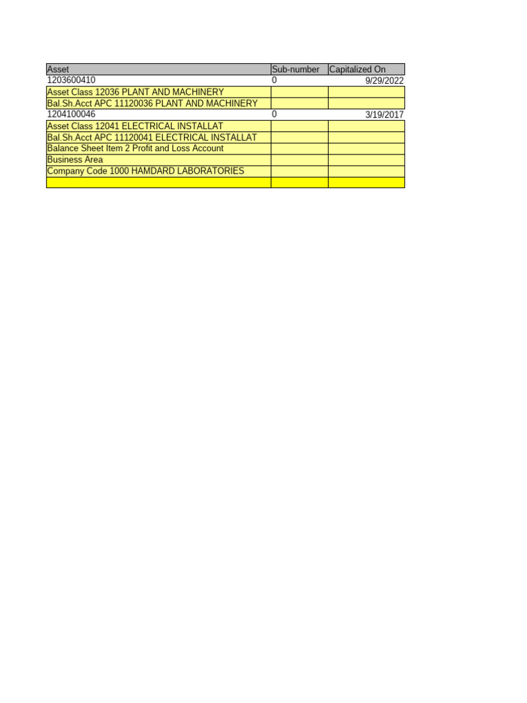 Asset Report | PDF