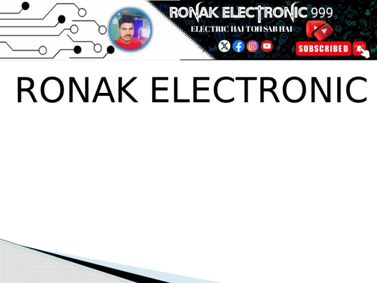 Ronak Electronic | PDF