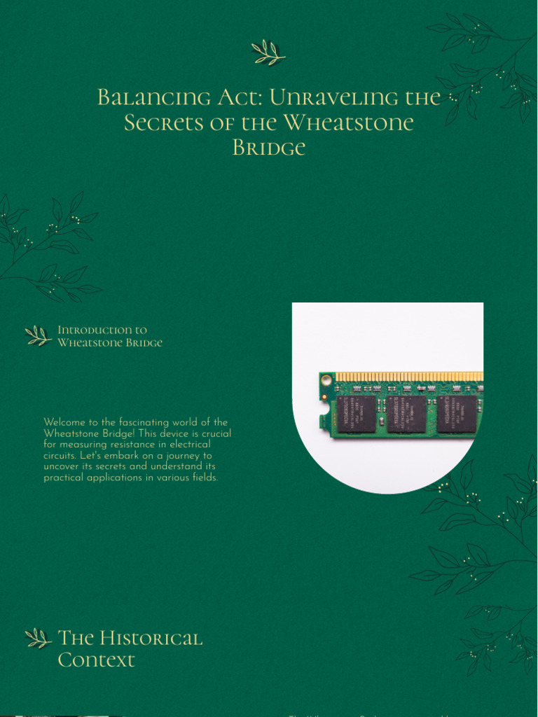 Slidesgo Balancing Act Unraveling the Secrets of the Wheatstone Bridge ...