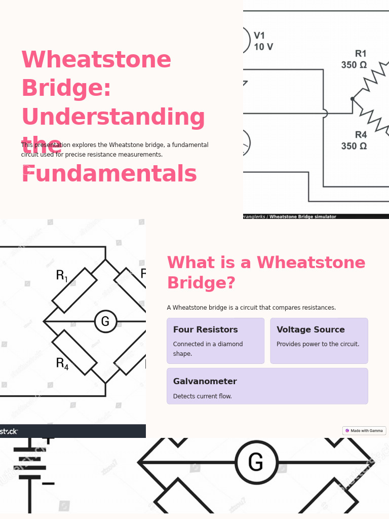 Wheatstone Bridge Understanding the Fundamentals 1 | PDF | Electrical ...