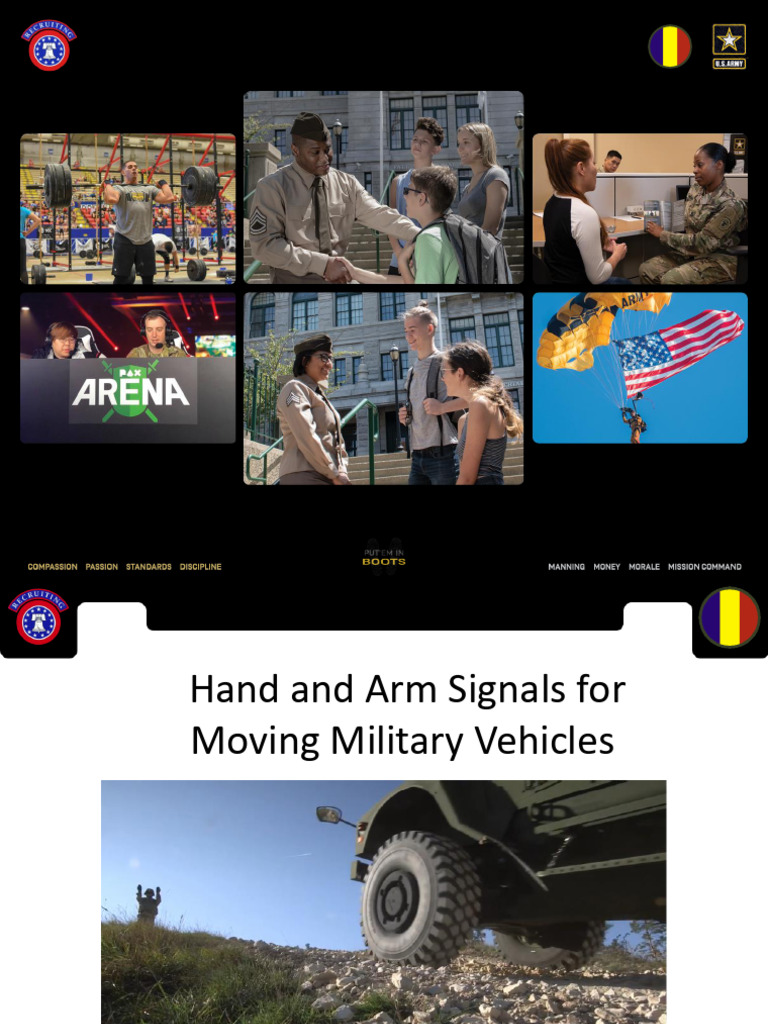 Army Hand Signals for Vehicle Movement | PDF | Vehicles | Truck
