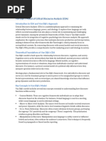 Fairclough CDA Model Explanation | PDF | Discourse | Liberal Arts Education