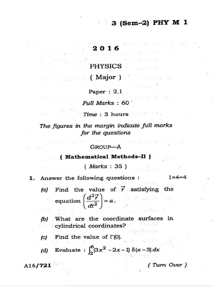 Physics M - 2.1 | PDF