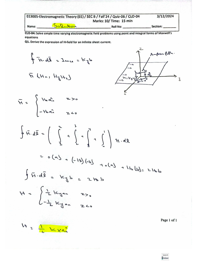 EMT_Quiz06_SecB_Solutio | PDF